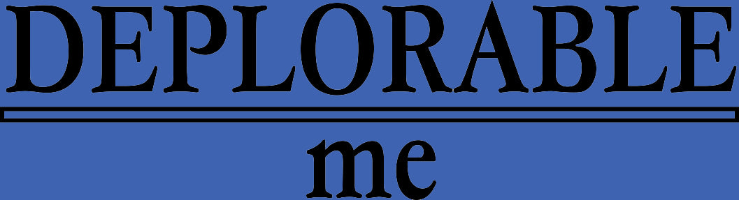 T-Shirt, UNISEX. Deplorable Me logo on LF Chest area - BLACK or WHITE ...